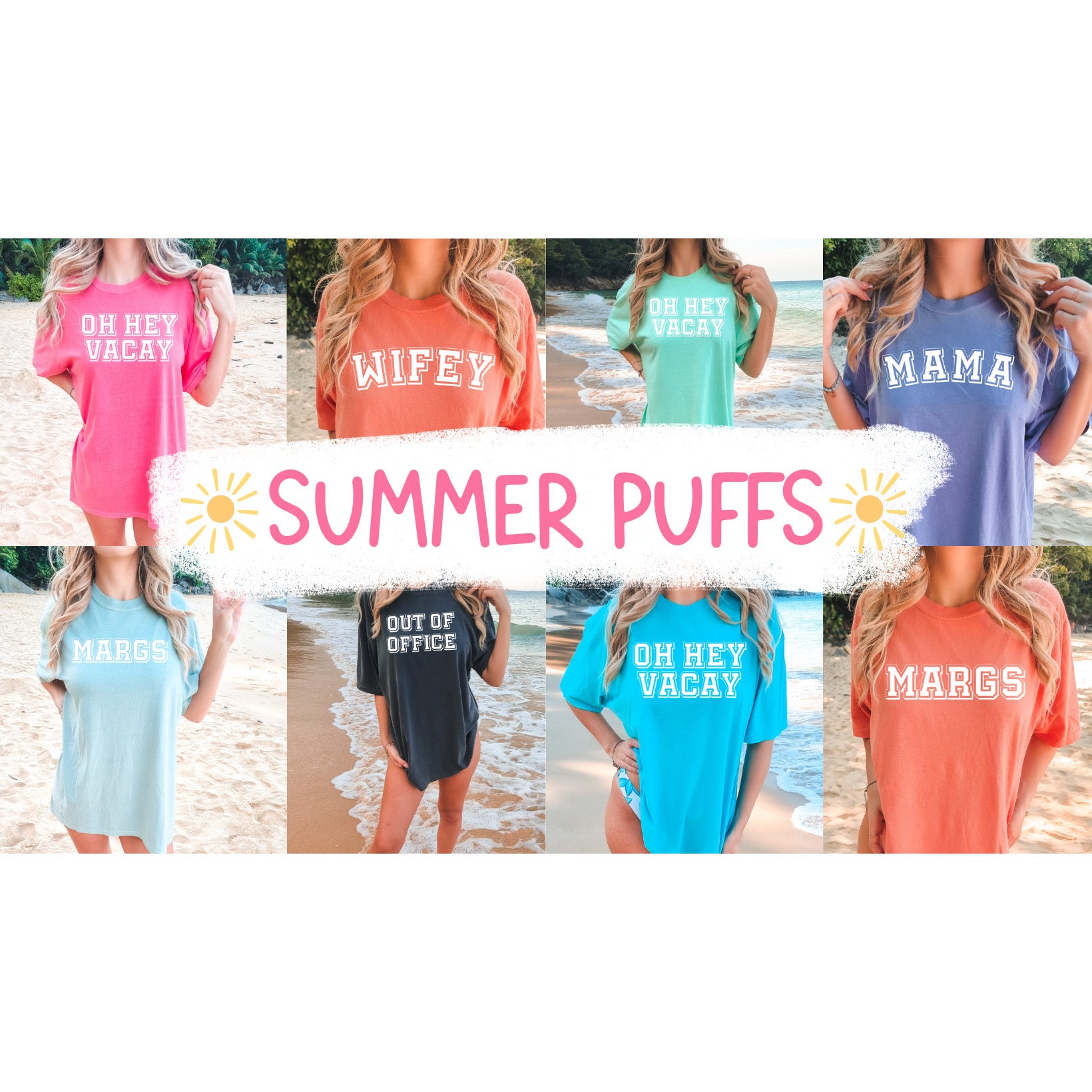 Summer Puff Collection – Cozy Mama Shirt Co.